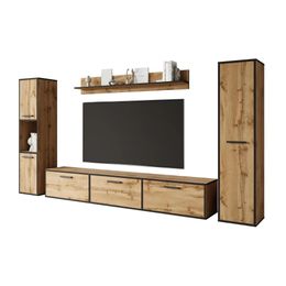 M&ouml;bel Kraft Wohnwand holzfarben Ma&szlig;e (cm): B: 240 H: 130 &raquo; M&ouml;bel Kraft