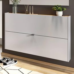 Pharao24.de Schuhkipper Schuhklappenschrank 18 cm tief f&uuml;r die Wandmontage