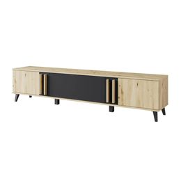 M&ouml;bel Kraft Lowboard holzfarben Ma&szlig;e (cm): B: 180 H: 40 &raquo; M&ouml;bel Kraft