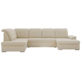M&ouml;bel Kraft Wohnlandschaft mit Schlaffunktion Madrito beige Ma&szlig;e (cm): B: 323 H: 89 &raquo; M&ouml;bel Kraft