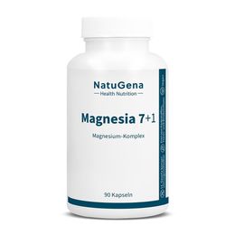 NatuGena Magnesia 7+1 | 90 Kapseln | Magnesium-Komplex mit 8 Magnesiumformen f&uuml;r optimale Absorption | vegan