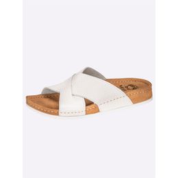 MUBB Damen Pantolette, wei&szlig;, Gr&ouml;&szlig;e 40