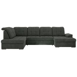 M&ouml;bel Kraft Wohnlandschaft mit Schlaffunktion Madrito grau Ma&szlig;e (cm): B: 323 H: 89 &raquo; M&ouml;bel Kraft