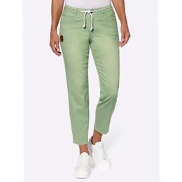WITT Damen 5-Pocket-Jeans in kn&ouml;chellanger Schnittform, eucalyptus, Gr&ouml;&szlig;e 40