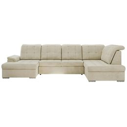 M&ouml;bel Kraft Wohnlandschaft mit Schlaffunktion Madrito beige Ma&szlig;e (cm): B: 323 H: 89 &raquo; M&ouml;bel Kraft