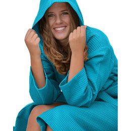 ARTG - "Robezz" Morgenmantel mit Kapuze f&uuml;r Damen (Tiefblau)