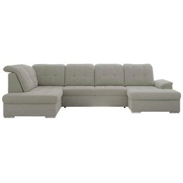 M&ouml;bel Kraft Wohnlandschaft mit Schlaffunktion Madrito grau Ma&szlig;e (cm): B: 323 H: 89 &raquo; M&ouml;bel Kraft