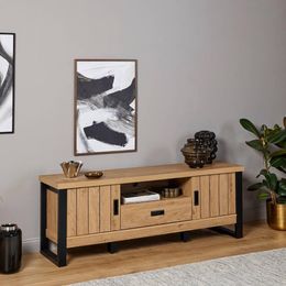 Pharao24.de TV Board Fernsehboard mit einer Schublade 2 t&uuml;rig