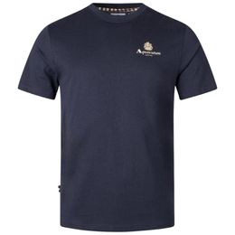 Aquascutum Active T-shirt Mit Kleinem Logo, Marineblau