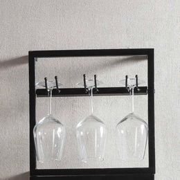 Pharao24.de Hakenleiste Wandgarderobe in Antikschwarz im Industry und Loft Stil