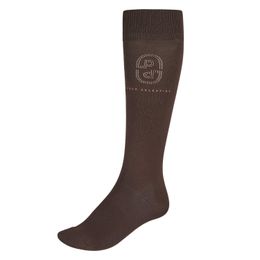 Pikeur Selection Kniestr&uuml;mpfe Studs braun 38-40