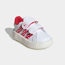 M&auml;dchen Sneaker "ADIDAS DISNEY MINNIE MAUS KIDS GRAND COURT", adidas Sportswear, Gr. 23, rot, Synthetik, Schuhe, f&uuml;r Kinder
