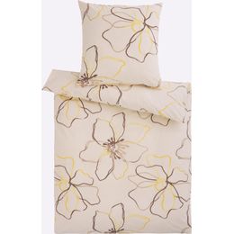 Bettw&auml;sche HEINE HOME, beige, Renforc&eacute;, 100% Baumwolle, Bettw&auml;sche