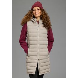Kangaroos Damen Longwestedunkelbeige, Gr. 32, unifarben, Web, Obermaterial: 100% Polyester. Futter: 100% Polyester. Wattierung: 100% Polyester,