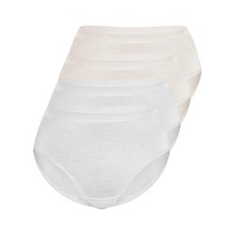 Sassa Mode SASSA Damen Midislip "4er Sparpack Slip Midi LOVELY SKIN", Gr. 46, bunt, Obermaterial: 95% Modal CMD. 5% Elasthan EL., Unterhosen