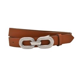 AnnaMatoni Damen Lederg&uuml;rtel "AnnaMatoni AnnaMatoni Damen G&uuml;rtel aus Echtleder mit Moderner"cognac 640, Gr. 90, 100% Leder, G&uuml;rtel
