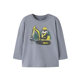 name it Jungen Langarmshirt "NMMVAGNO LS LOOSE TOP"tradewinds print:excavator badger, Gr. 116, bedruckt, Jersey, Obermaterial: 100% Baumwolle,
