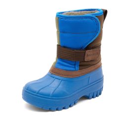 bisgaard Stiefel 'Pacson' Jungen Gr&ouml;&szlig;e 35 blau / braun / dunkelbraun / oliv