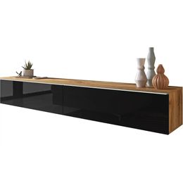 M&ouml;bel Kraft Lowboard holzfarben Ma&szlig;e (cm): B: 180 H: 30 &raquo; M&ouml;bel Kraft