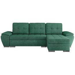 M&ouml;bel Kraft Ecksofa mit Schlaffunktion Umbria gr&uuml;n Ma&szlig;e (cm): B: 271 H: 85 &raquo; M&ouml;bel Kraft