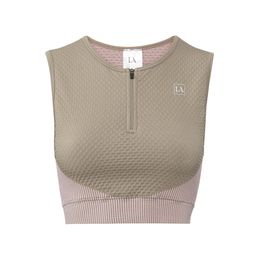 active by Lascana Lascana Active Top Damen Gr&ouml;&szlig;e L khaki / rosa