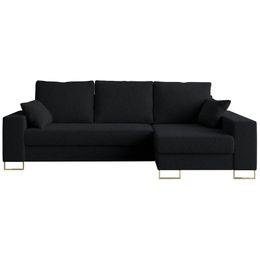 M&ouml;bel Kraft Ecksofa mit Schlaffunktion Dorain schwarz Ma&szlig;e (cm): B: 242 H: 85 &raquo; M&ouml;bel Kraft
