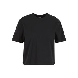 Urban Classics Damen T-Shirt "Urban Classics Ladies Sorona Loose Fit Tee", schwarz, Gr. XS, unifarben, 70% Baumwolle, 30% Polyester (Sorona), Shirts