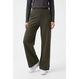 V&eacute;ro Moda VERO MODA Damen Jerseyhose "VMHALI HW WIDE PANT JRS", braun, Gr. XL, unifarben, Jersey, Obermaterial: 50% Viskose, 45% Polyester, 5% Elasthan, Hosen,