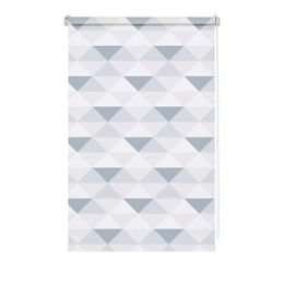 Seitenzugrollo Gardinia, B:45cm H:150cm, grau, Polyester, Rollos, "Easyfix Rollo Triangle", mit Triangle Motiv