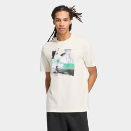 Herren T-Shirt "MEMORIES OF SPORT OUTDOOR GRAFIK", M, beige, adidas Sportswear, Obermaterial: 100% Baumwolle, Shirts, sportlicher Stil, mit