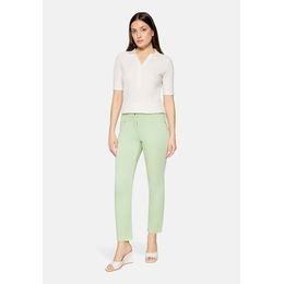 Betty Barclay Damen Stoffhose "Damen Slim Fit"foam gr&uuml;n, Gr. 40, Obermaterial: 64% Baumwolle, 33% Polyester, 3% Elasthan, Hosen, Passenabtrennung