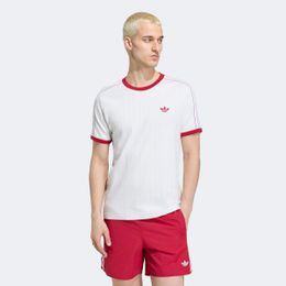 Herren T-Shirt "DROP NEEDLE 3-STREIFEN", wei&szlig;, Gr. XL, adidas originals, Obermaterial: 100% Baumwolle, Shirts, f&uuml;r Erwachsene, mit sportlichem Stil,