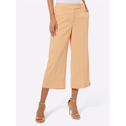 CR&Eacute;ATION L CREATION L Damen 7/8-Hose, beige, Gr. 38, unifarben, 96% Polyester, 4% Elasthan, Hosen