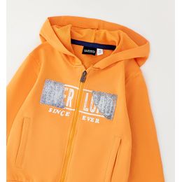 sarabanda Jungen Sweatshirt "BABY BOY SWEATER", orange, Gr. 122, 100% Baumwolle, Sweatshirts