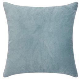 Pad Dekokissen &raquo;Elegance&laquo; Design als Basic, aus Samt, elegante Optik, in verschiedenen Gr&ouml;&szlig;en blau Polyester B/L: 50cm x 50cm, 1 Stk.