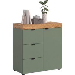 OTTO home Kommode &raquo;MAMBO II, Breite 77 cm, 1 T&uuml;r, 1 Einlegeboden, 3 Schubk&auml;sten&laquo; 1 Stk. tlg. Kommode, Anrichte, Wohnzimmer, Schlafzimmer Holzwerkstoff