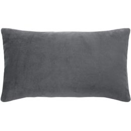 Pad Dekokissen &raquo;Elegance&laquo; Design als Basic, aus Samt, elegante Optik, in verschiedenen Gr&ouml;&szlig;en grau Polyester B/L: 25cm x 50cm, 1 Stk.