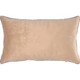 Pad Dekokissen &raquo;Elegance&laquo; Design als Basic, aus Samt, elegante Optik, in verschiedenen Gr&ouml;&szlig;en beige Polyester B/L: 25cm x 50cm, 1 Stk.
