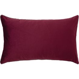 Pad Dekokissen &raquo;Elegance&laquo; Design als Basic, aus Samt, elegante Optik, in verschiedenen Gr&ouml;&szlig;en rot Polyester B/L: 25cm x 50cm, 1 Stk.