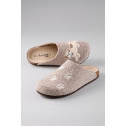 Aniston Shoes Damen Aniston SHOES Clog Hausschuh, Homeslipper, Schlupfschuh mit Stickerei - NEUE KOLLEKTION 41