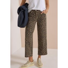 Cecil Damen Loose-fit-Jeans &raquo;Style Neele&laquo; mit Leo-Muster / Stretch 27, L&auml;nge 28