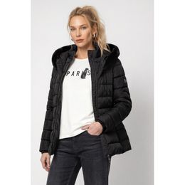 monari Damen Steppjacke &raquo;Jacke Stepp + fake fur&laquo; mit Kapuze Regular fit mit Kapuze 42