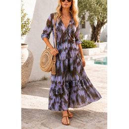 Milan Kiss Kleid in Lila - 68% | Gr&ouml;&szlig;e L | Damen-kleider