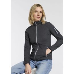 CMP Damen Strickfleecejackenero, cemento, Gr. 50, Obermaterial: 55% Polyester, 45% Baumwolle, Jacken, aus Polyester und Baumwolle, erh&auml;ltlich in den