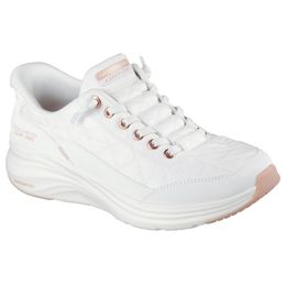 Skechers Damen Slip-On Sneaker "CONTOUR FOAM-GOLDEN HOUR", Gr. 42wei&szlig;, Leder, Lederimitat, Mesh, gesteppt, Schuhe, Slipper, Freizeitschuh,
