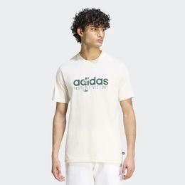 Herren T-Shirt "M TST DNK T"sanftes wei&szlig;, Gr. M, adidas Sportswear, Obermaterial: 100% Baumwolle, Shirts, mit gummiertem Siebdruck, aus Baumwolle,