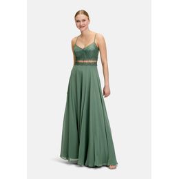 Vera Mont Damen Abendkleid "Damen mit Spitze", gr&uuml;n, Gr. 34, Obermaterial: 100% Polyester. Futter: 100% Polyester, Kleider, Dekoelemente