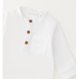 MINIBANDA Jungen T-Shirt "BABY BOY SWEATER"optical wei&szlig;, Gr. 62, 95% Baumwolle, 5% Elasthan, Shirts