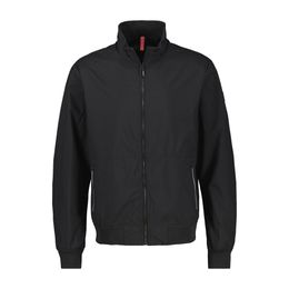 Lerros Herren Blouson, schwarz, Gr. S, unifarben, Web, Obermaterial: 100% Polyester, Jacken, mit Stehkragen und Rei&szlig;verschluss