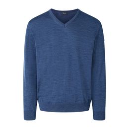 Maerz Muenchen Herren Strickpullover "Maerz Muenchen 490400 Strickpullover Herren Bekleidung"blau, Gr. 48, 100% Wolle, Pullover